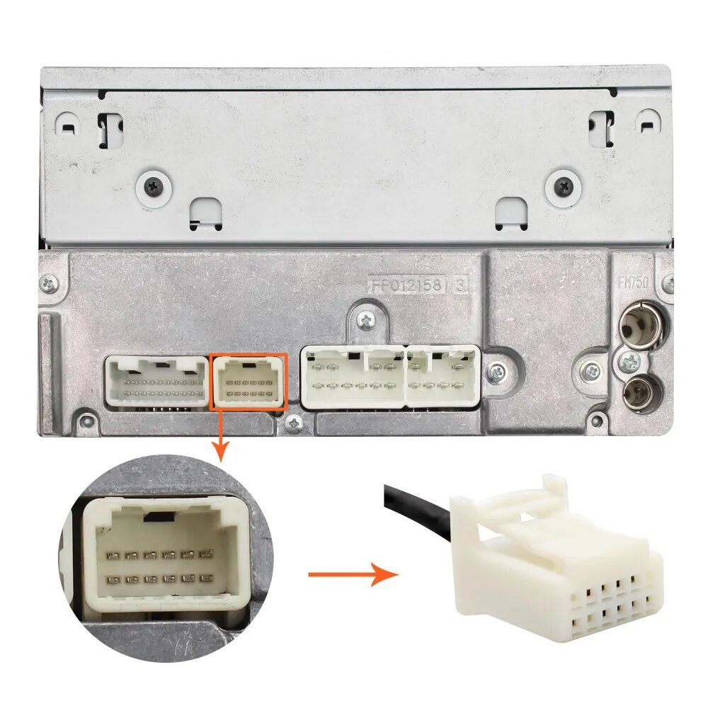 MP3-плеер для автомобиля USB AUX, с поддержкой microSD, AUX-вход, желтый — фото 1