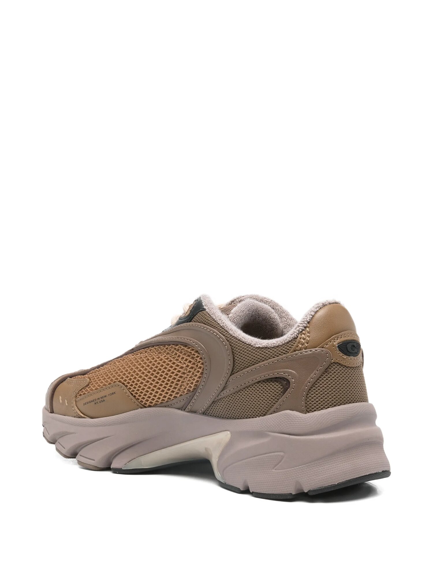 Кроссовки Coach Mesh-panelled sneakers, размер 9.5, коричневый — фото 1