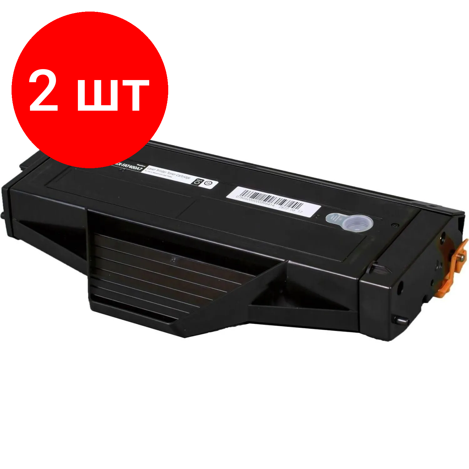Комплект 2 штук, Картридж лазерный SAKURA KX-FAT400A7 чер. для Panasonic KX-MB1500RU