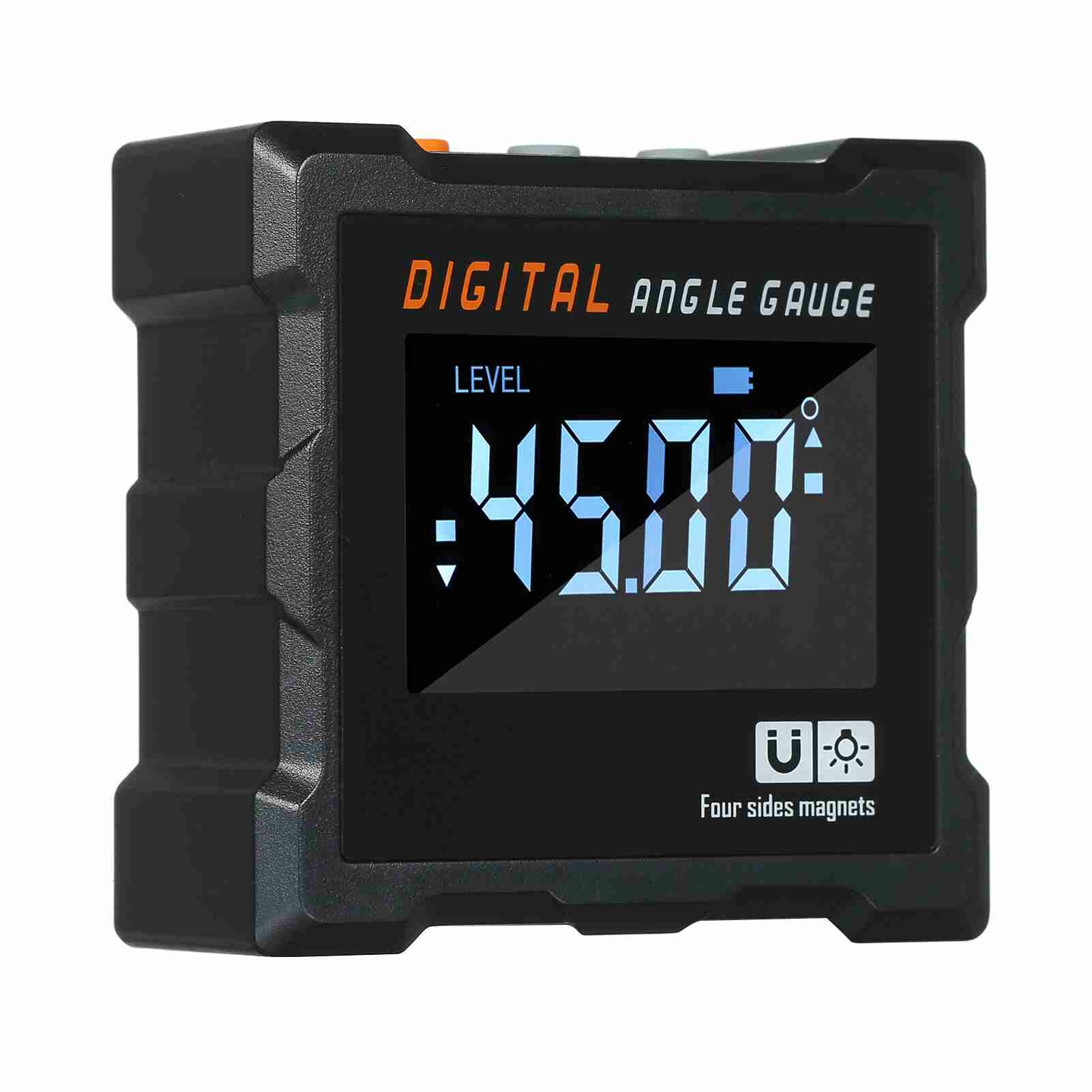 Цифровой уровень-транспортир, инклинометр, магнитный, измеритель угла наклона, для плотницких работ, строительства, автомобиля