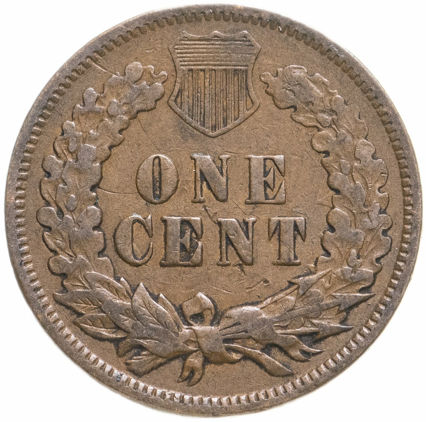 США 1 цент 1904 "Indian Head Cent", Бронза, в сохранности VF-XF
