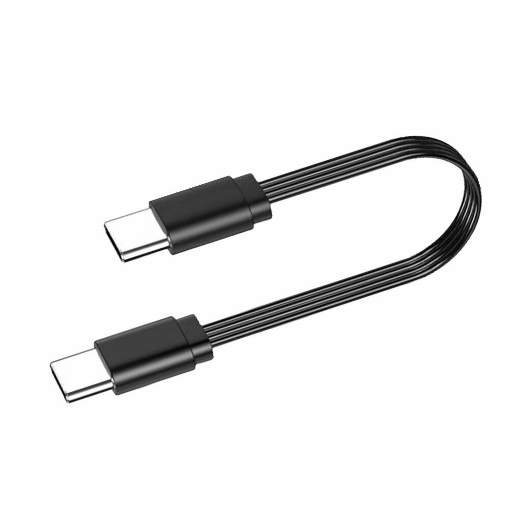 Кабель USB C — USB C 65 Вт, 480 Мбит/с, 10cm - Двойная прямая головка