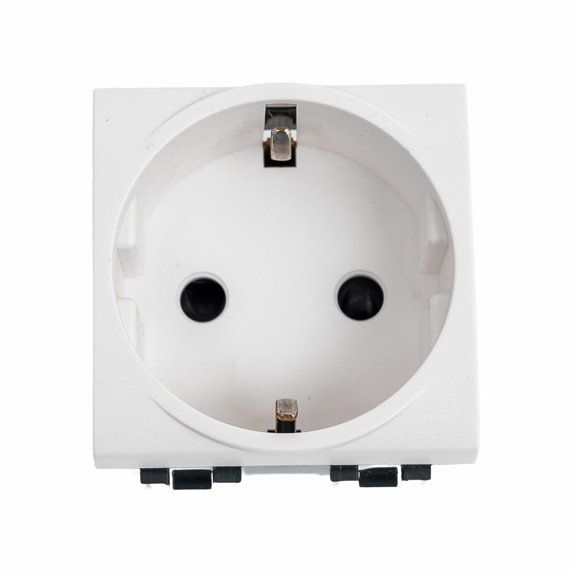 Розетка силовая Bticino Livinglight 2К+З с автоматическими клемами, цвет белый N4141AN