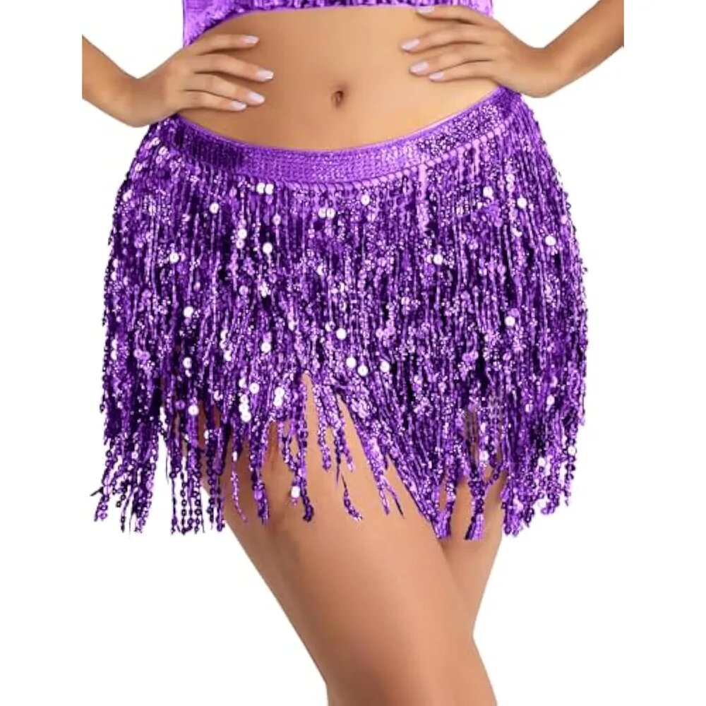 Костюм для танца живота женский, Костюм / пояс для восточных танцев с монетками.