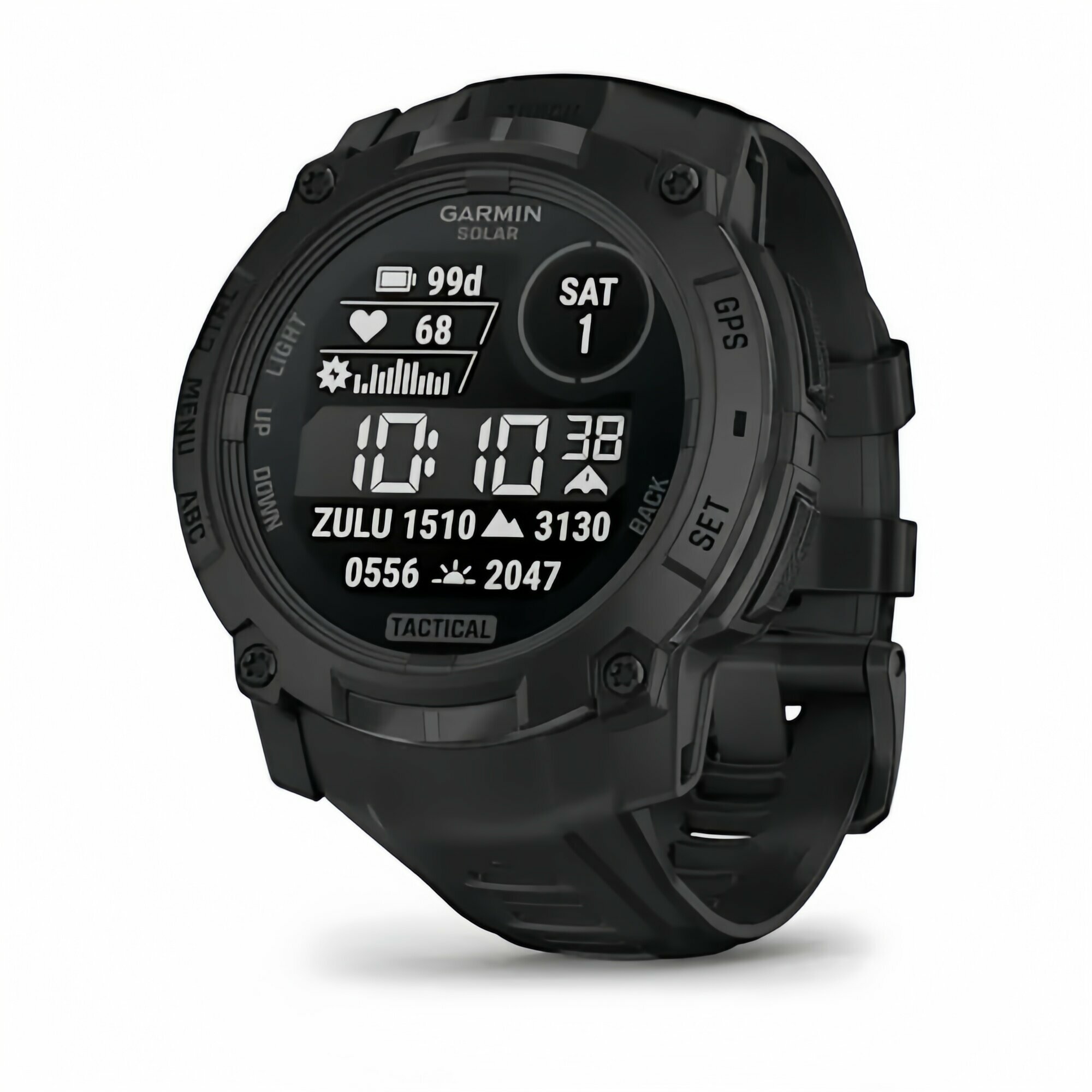 Смарт-часы Garmin Instinct 3 Solar Tactical - 50 mm Black with black band (010-02935-50)