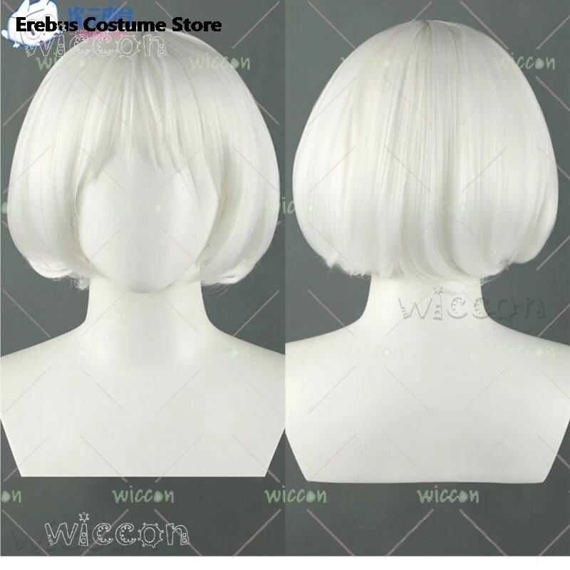 Женский косплей костюм 2B из NieR: Automata Белый, L, wig