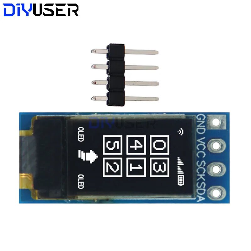 DIYUSER 0,5-дюймовый OLED дисплей белый CH1115