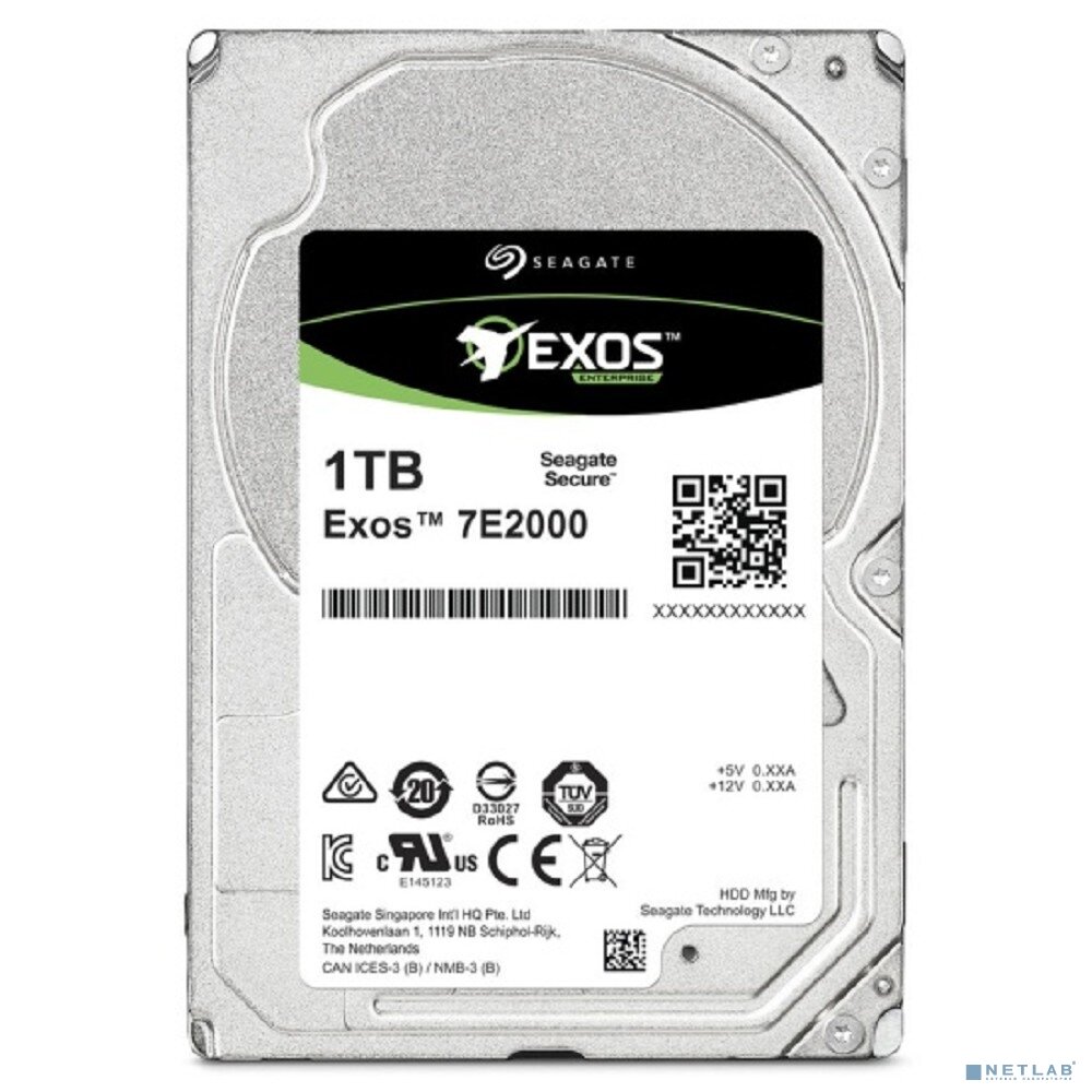 1TB Seagate Enterprise Capacity 2.5 HDD (ST1000NX0333) {SAS 12Gb/s, 7200 rpm, 128 mb, 2.5"} (clean pulled)