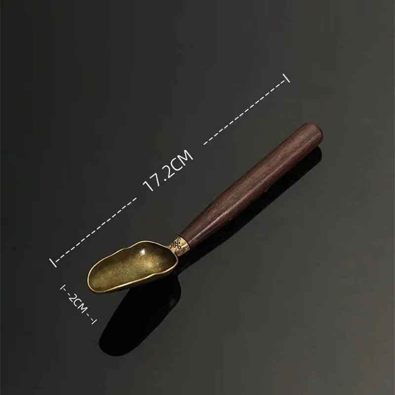 Чайная ложка деревянная KongFu, 17.2см, Цвет: 1pcs