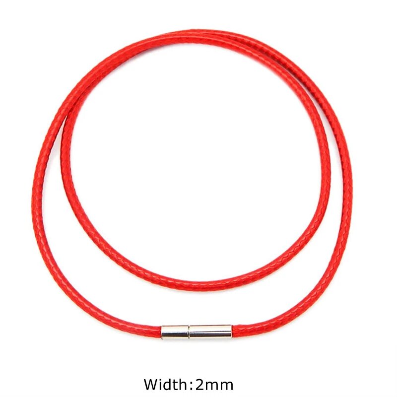 Красный шнур для ожерелья 50см, RD 2.0mm