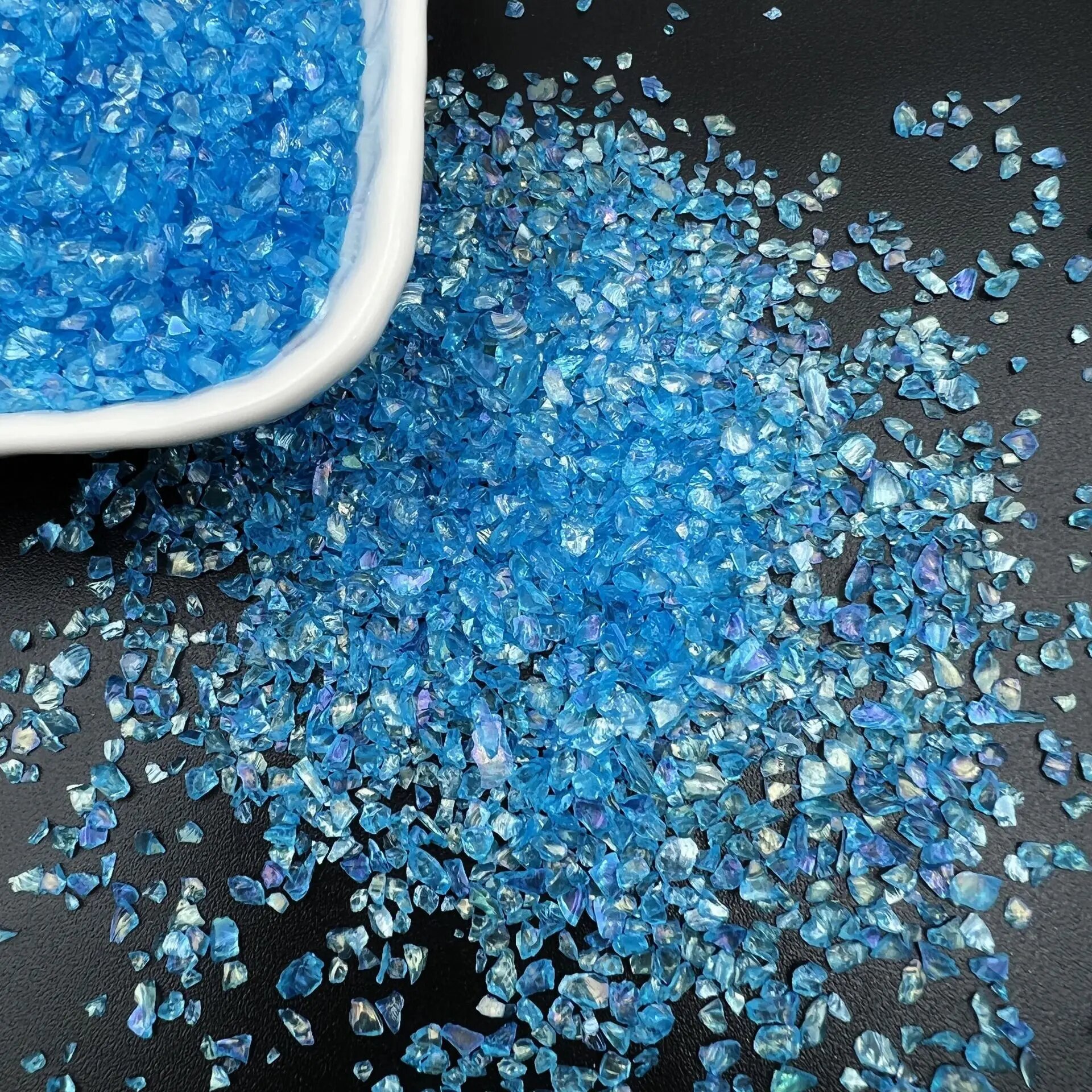 ACTBOBO Разбитое стекло для эпоксидной смолы 2-3 мм 20г Синий, Lake Blue