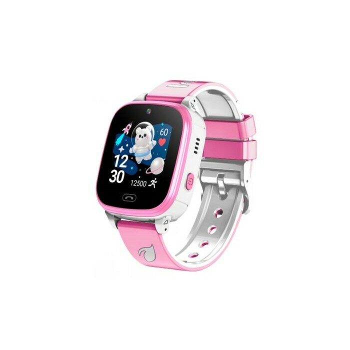 Детские смарт-часы Leef Nimbus, 2G, GPS, геозоны, SOS, камера, IP67, 400 мАч, розовые