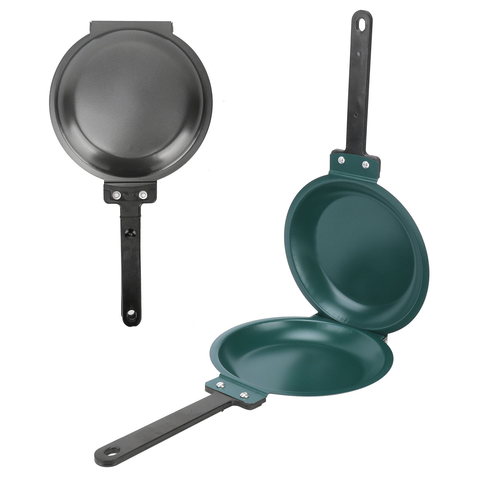 Сковорода для выпечки, складная двусторонняя сковорода с антипригарным покрытием, блинница для использования на кухне