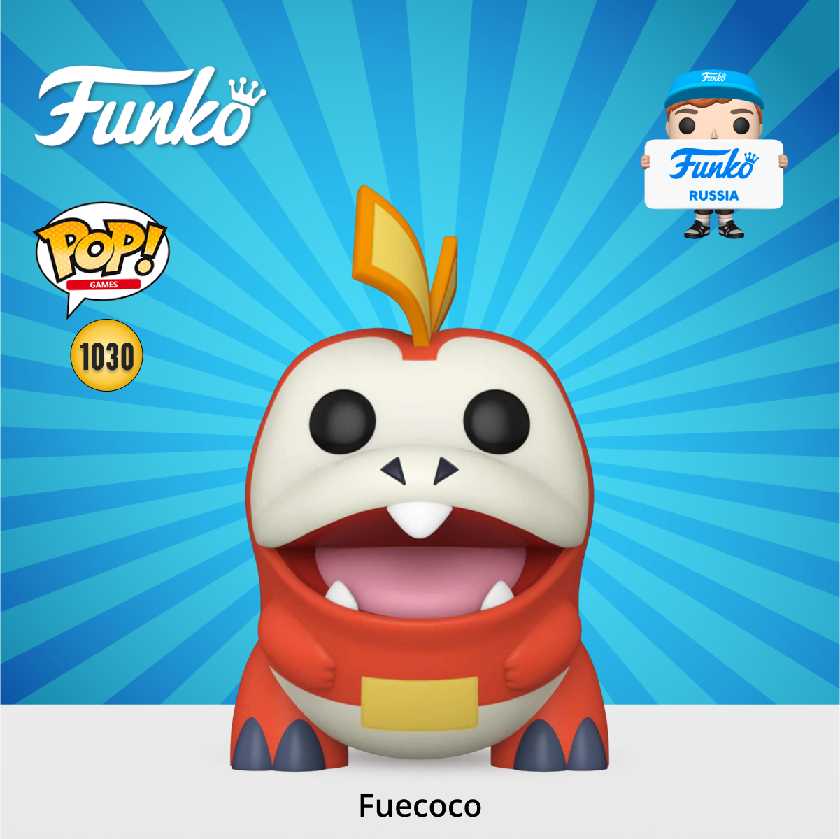 Фигурка Funko POP! Games Pokemon Fuecoco (1030) 80310 по мотивам франшизы Покемон