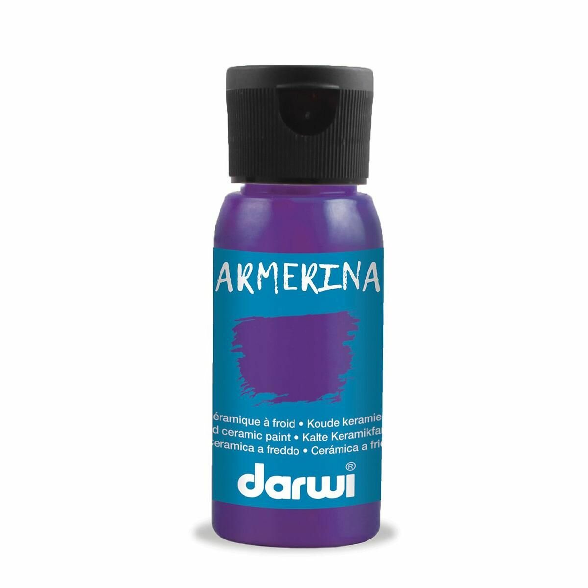 Краска для керамики Darwi акриловая, Armerina, 50 мл, тон 900 фиолетовый
