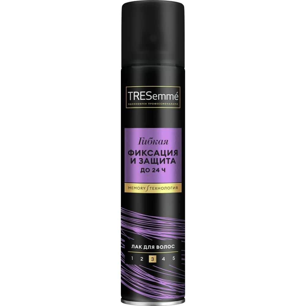 Лак для укладки волос Tresemme "Вдохновлен профессионалами", Гибкая фиксация и защита, 250 мл