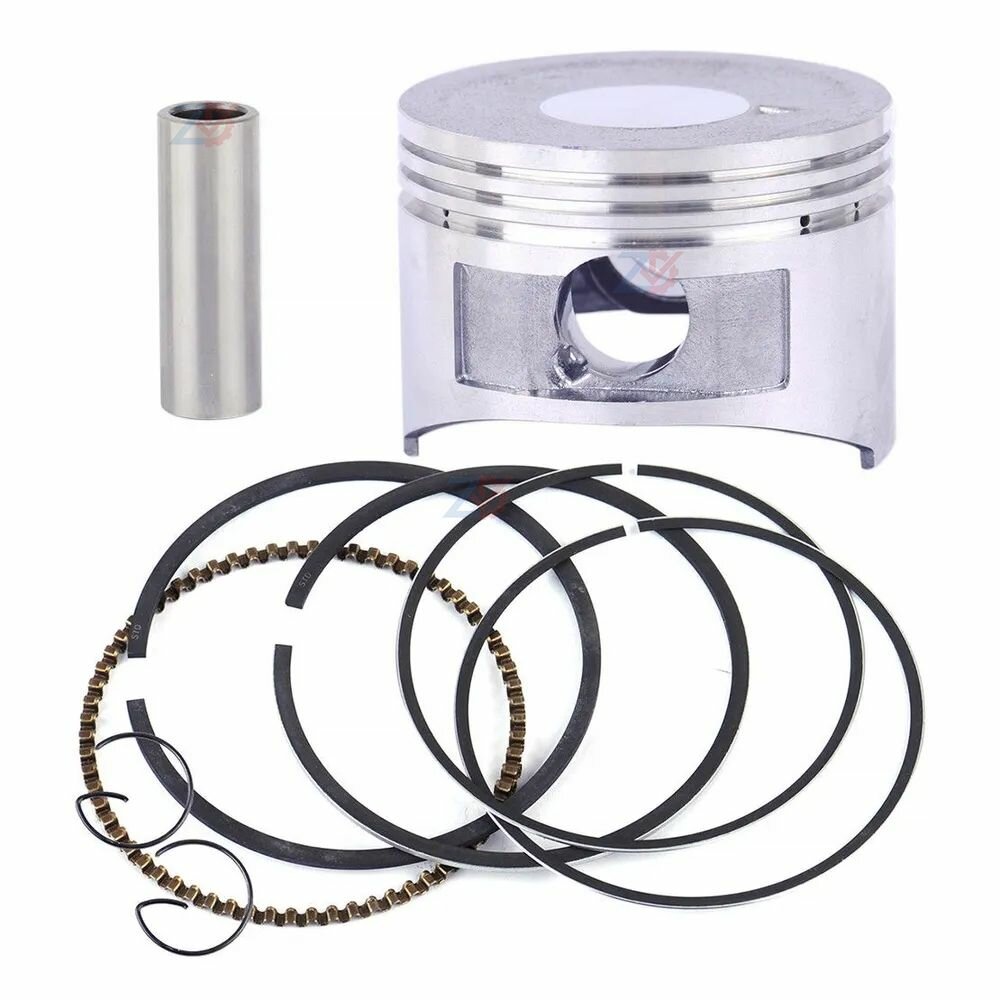 Поршень для двигателя 168F - 170F мотоблока, культиватора, генератора, виброплиты: в сборе с пальцем, стопорными и поршневыми кольцами (диаметр поршня 68 мм)