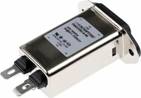 Разъем SCHAFFNER FN9222EU-6-06 питания AC гнездо "папа" 6А 250ВAC C14 (E), EMC/EMI 1 шт