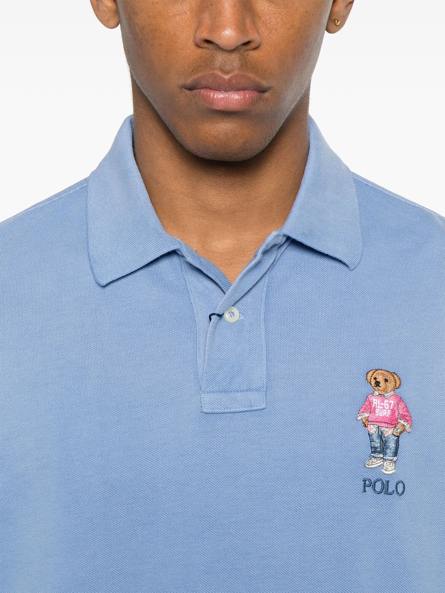Поло Polo Ralph Lauren Polo Bear, размер S, синий — фото 1