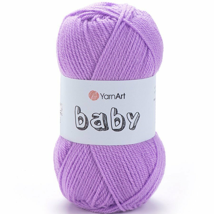 Пряжа Yarnart BABY 9560 т. сиреневый (5 мотков)