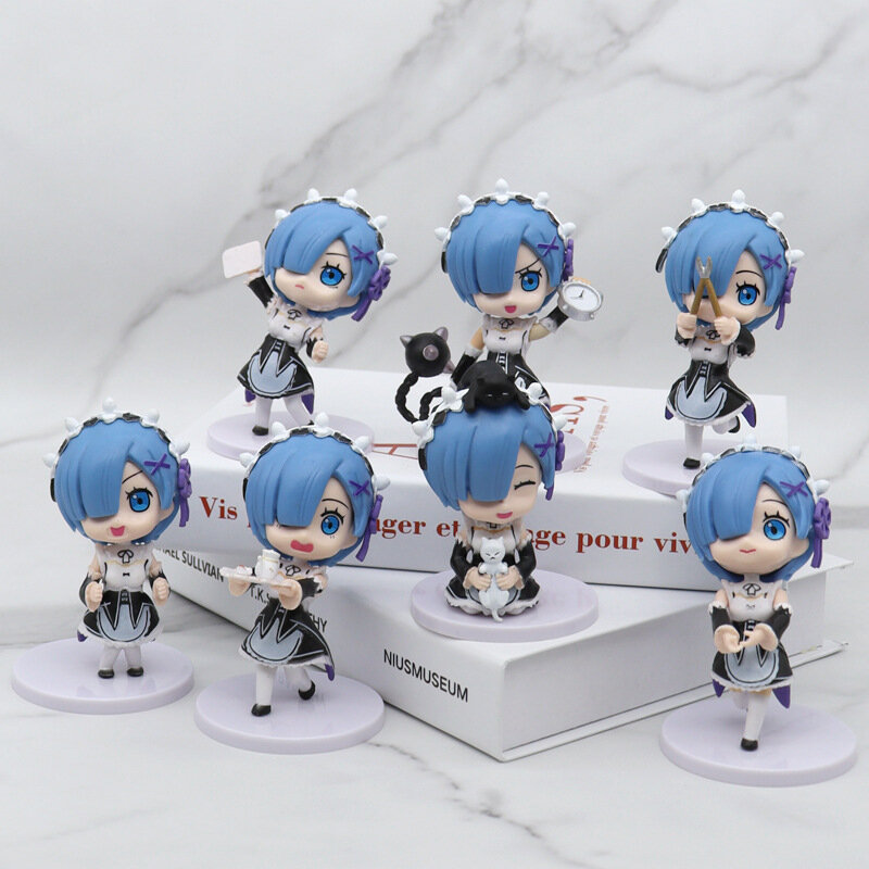 7 стилей Mystery Box Lovely Rem Japan Anime Re: Zero Starting Life in Another World Ram Фигурка ПВХ Модель Игрушка Для Де
