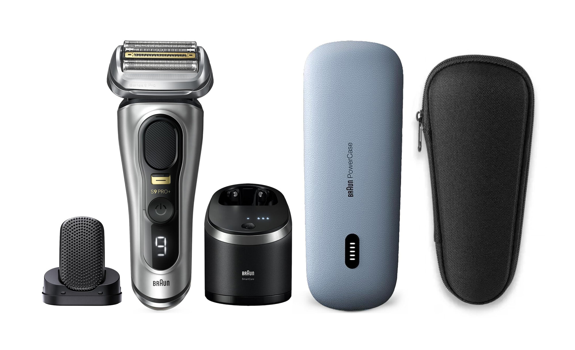 Электробритва Braun Series 9 Pro+ 9597cc со станцией SmartCare и футляром PowerCase