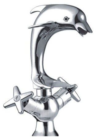 Смеситель для раковины в форме Дельфина Ledeme L1020-1 хром, латунь