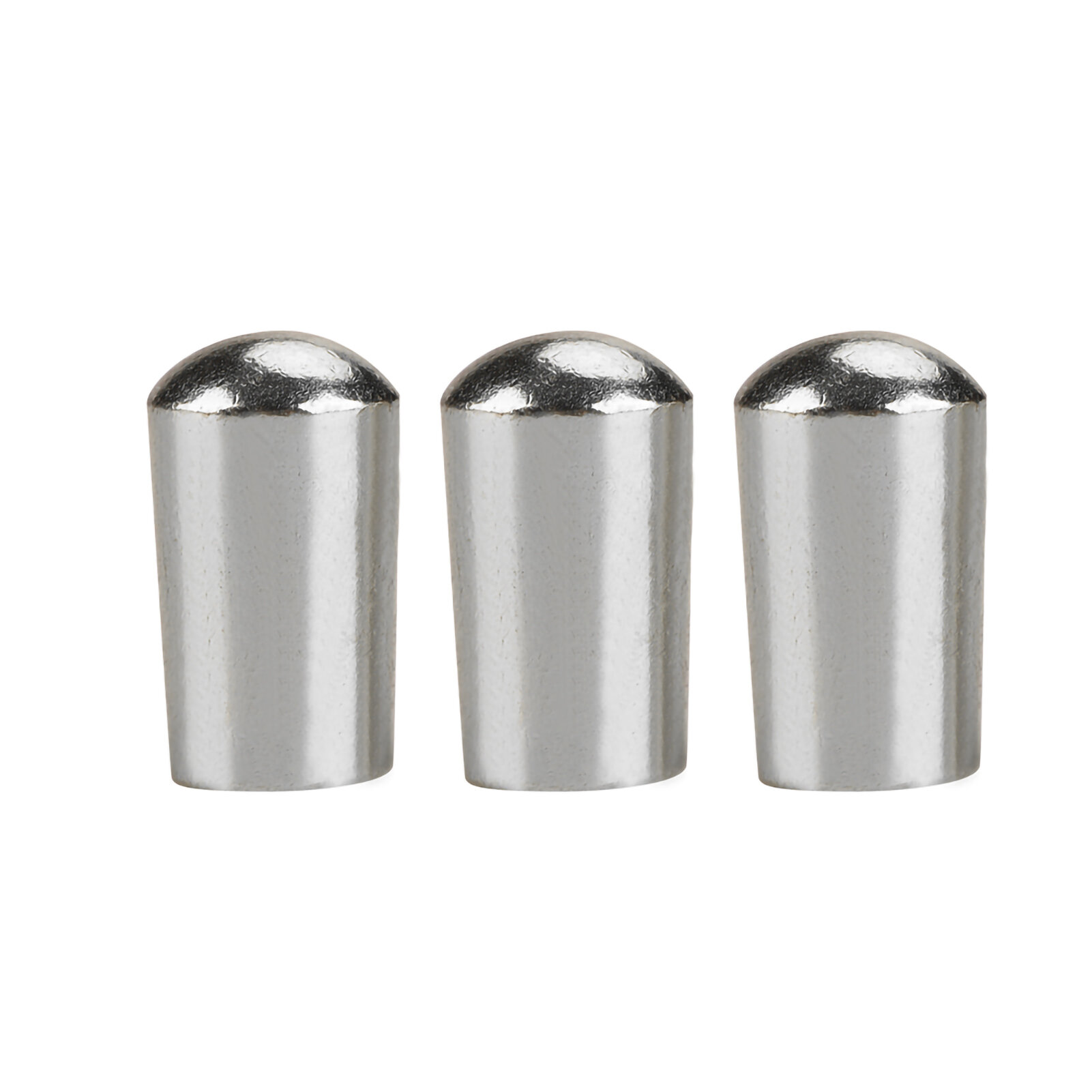 3Pcs Durable Copper 3 Way Toggle Switch Knob Tip Cap for LP EPI Electric Guitar(Silver, 3.5mm)