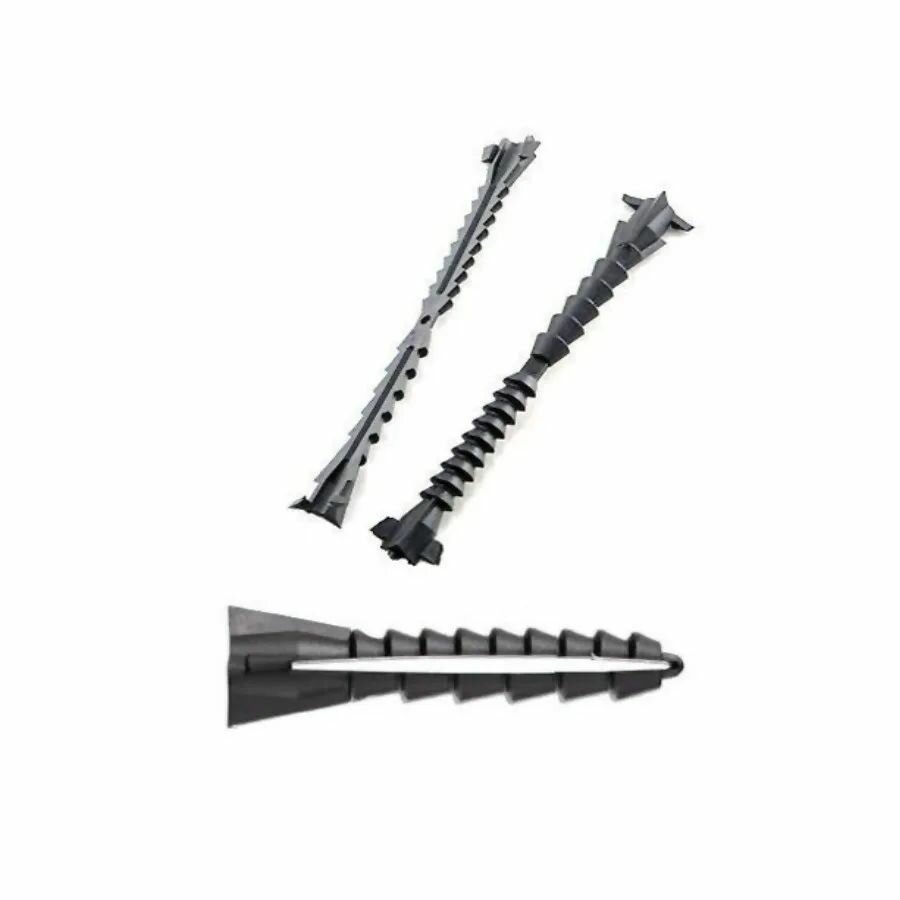 Дюбель 6х52 для пенобетона , нейлоновый , черный "МастерБолтиков" (10 шт)