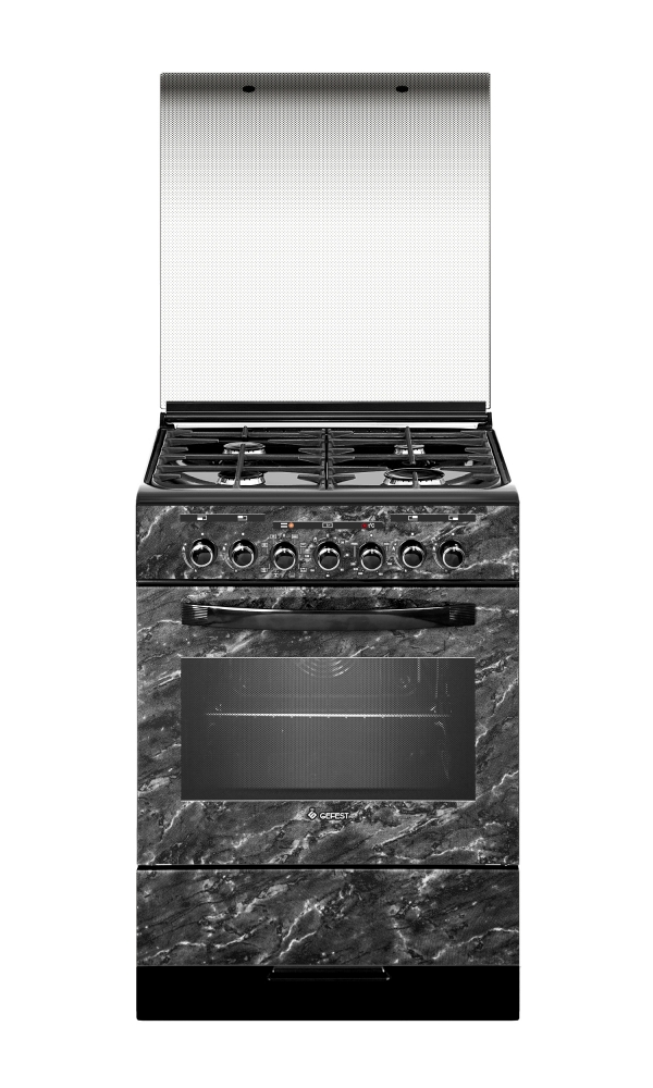 Комбинированная плита Гефест ПГЭ 6302-03 0053 черный мрамор