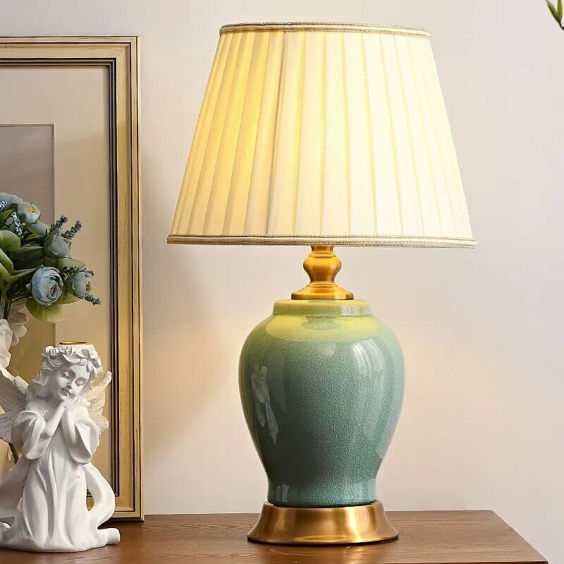 Настольный светильник ikea C202, E27, теплый свет, ткань, 50х30см