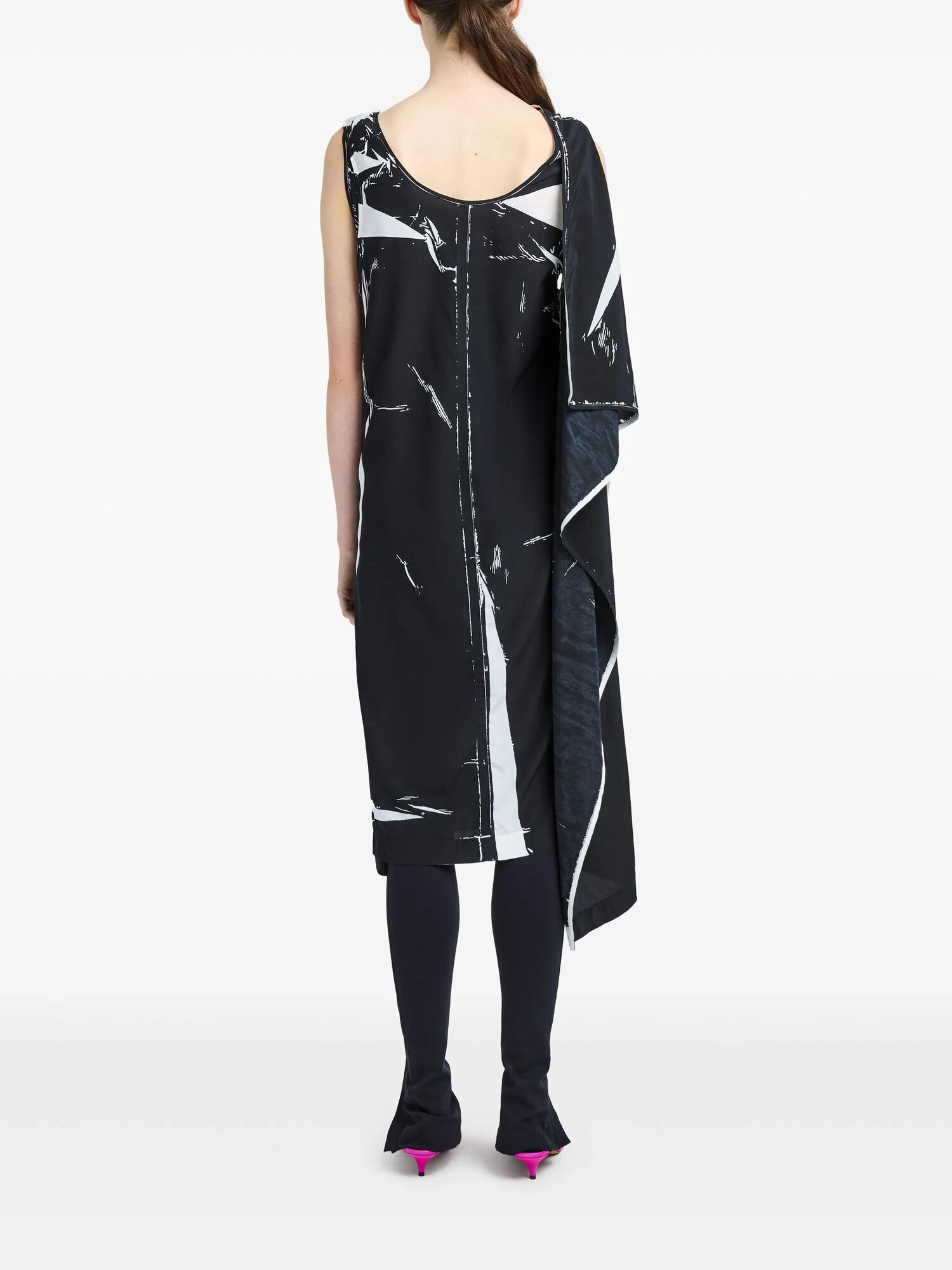 Платье Proenza Schouler White Label Ondine, размер 10 US, черный — фото 1