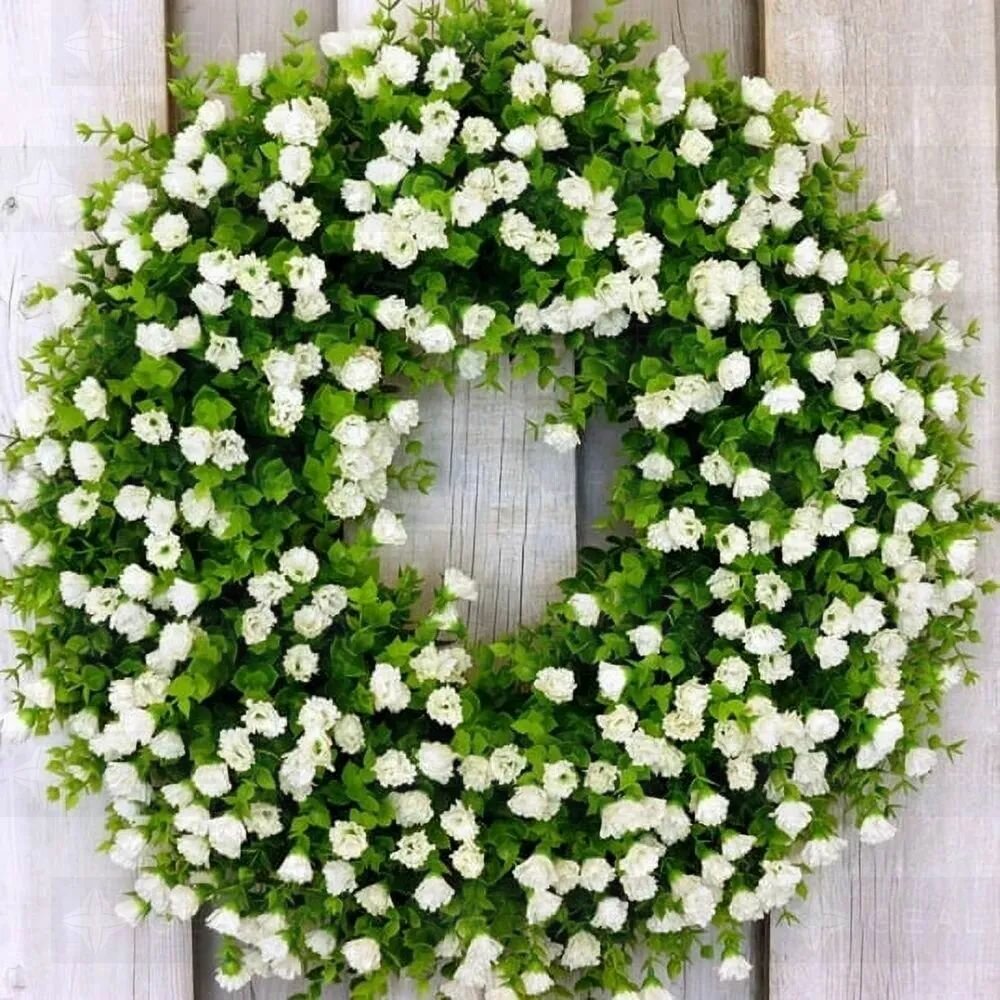 Новогодний венок на дверь 34см, большой рождественский венок, основа для венка, новогодний декор