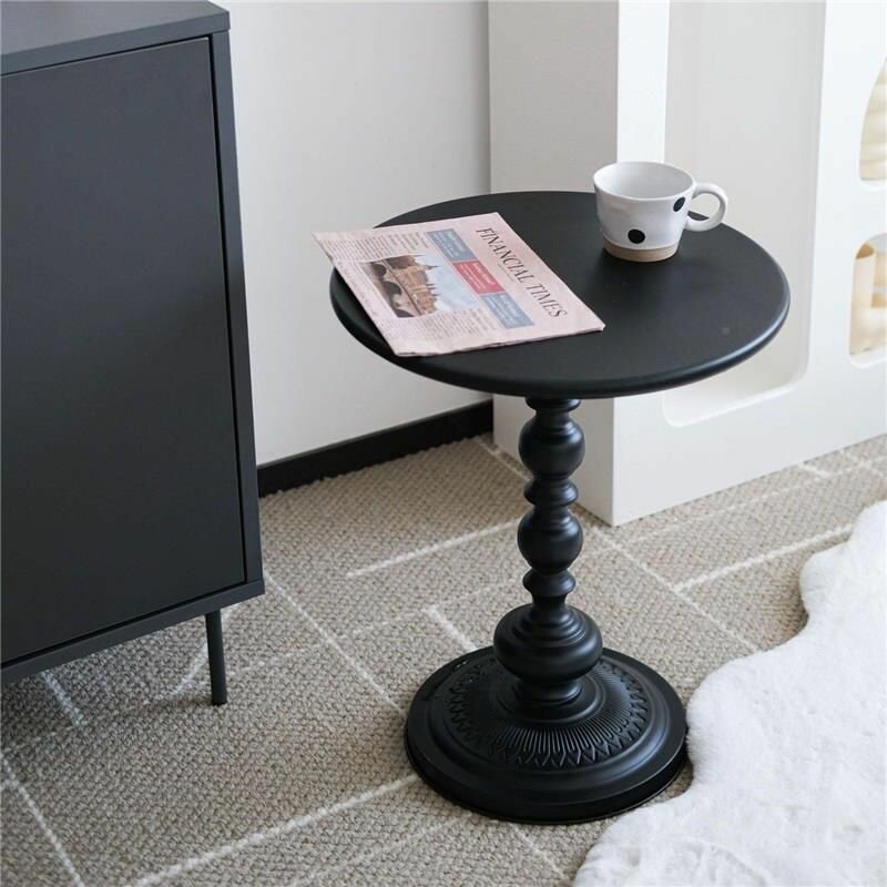 Столик American Simple Dofa, металлический, квадратный, 52x40х40 см, белый — фото 1