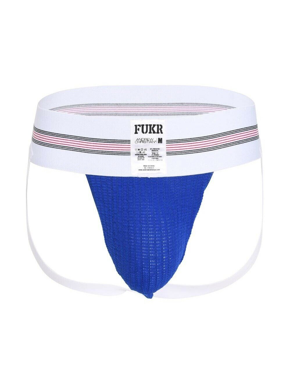 Трусы-джоки "FUKR Retro Jockstrap - Royal Blue" / Andrew Christian / Синий / Размер M