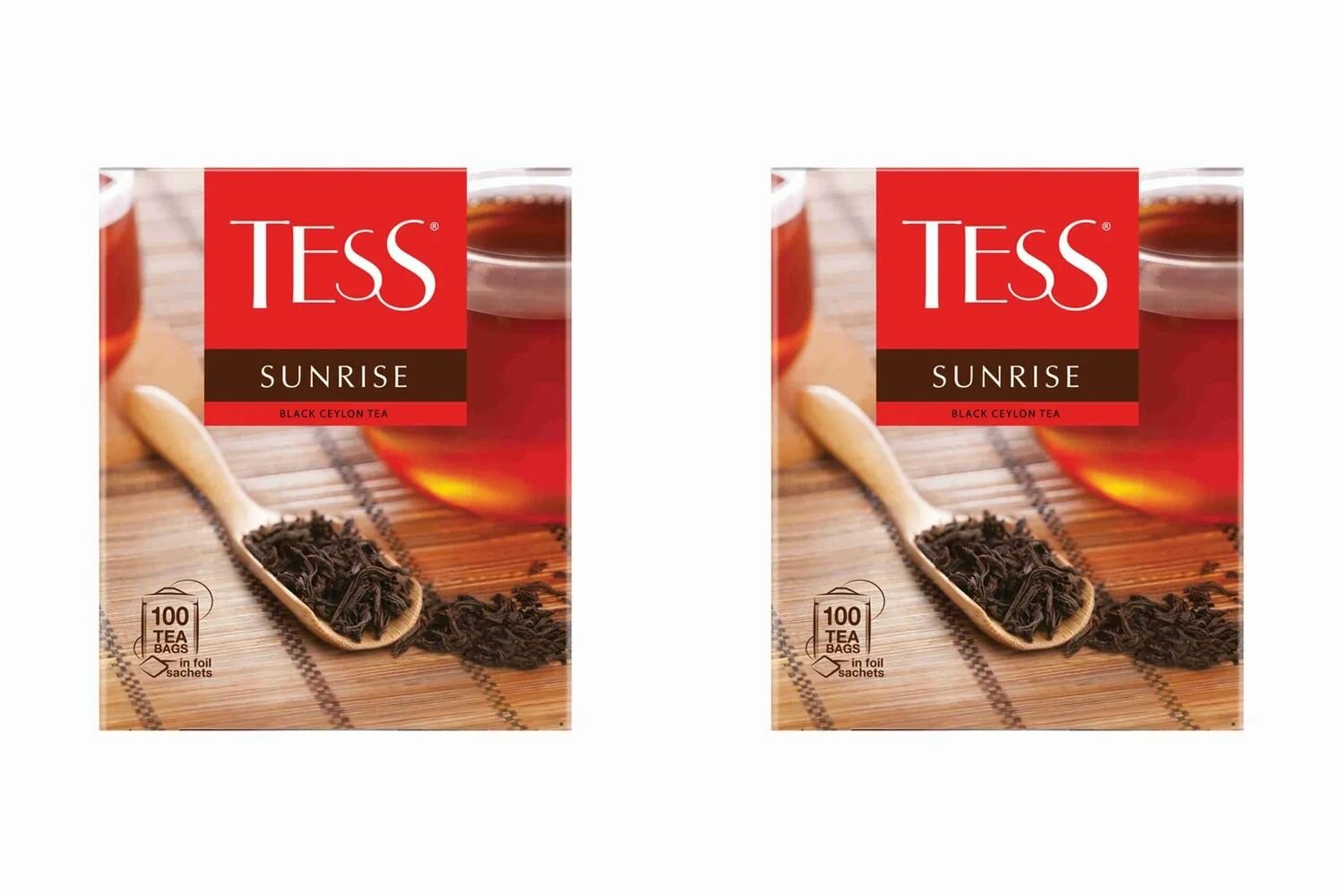 Черный цейлонский чай Tess Sunrise в пакетиках, 100 шт х 2 шт