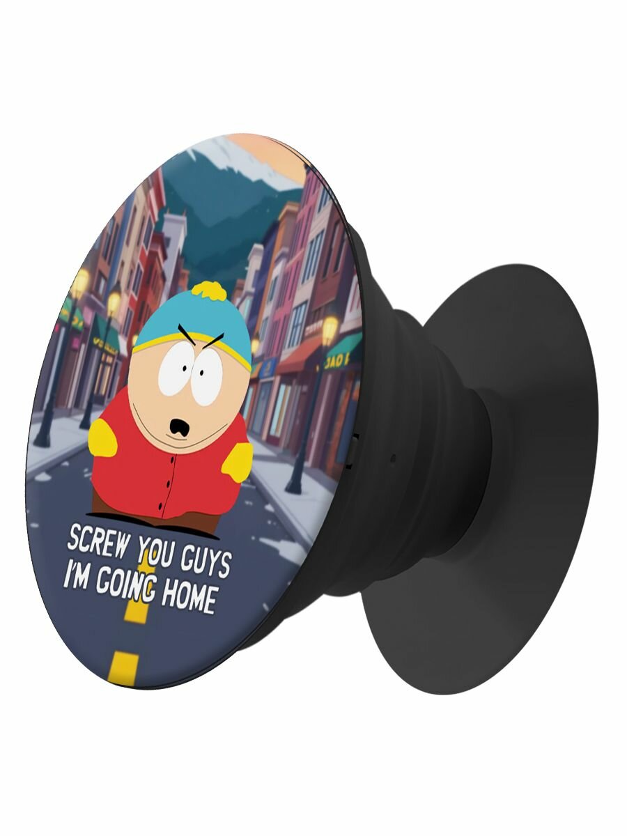 Пластмассовый держатель Krutoff для телефона Попсокет Саус Парк: Картман