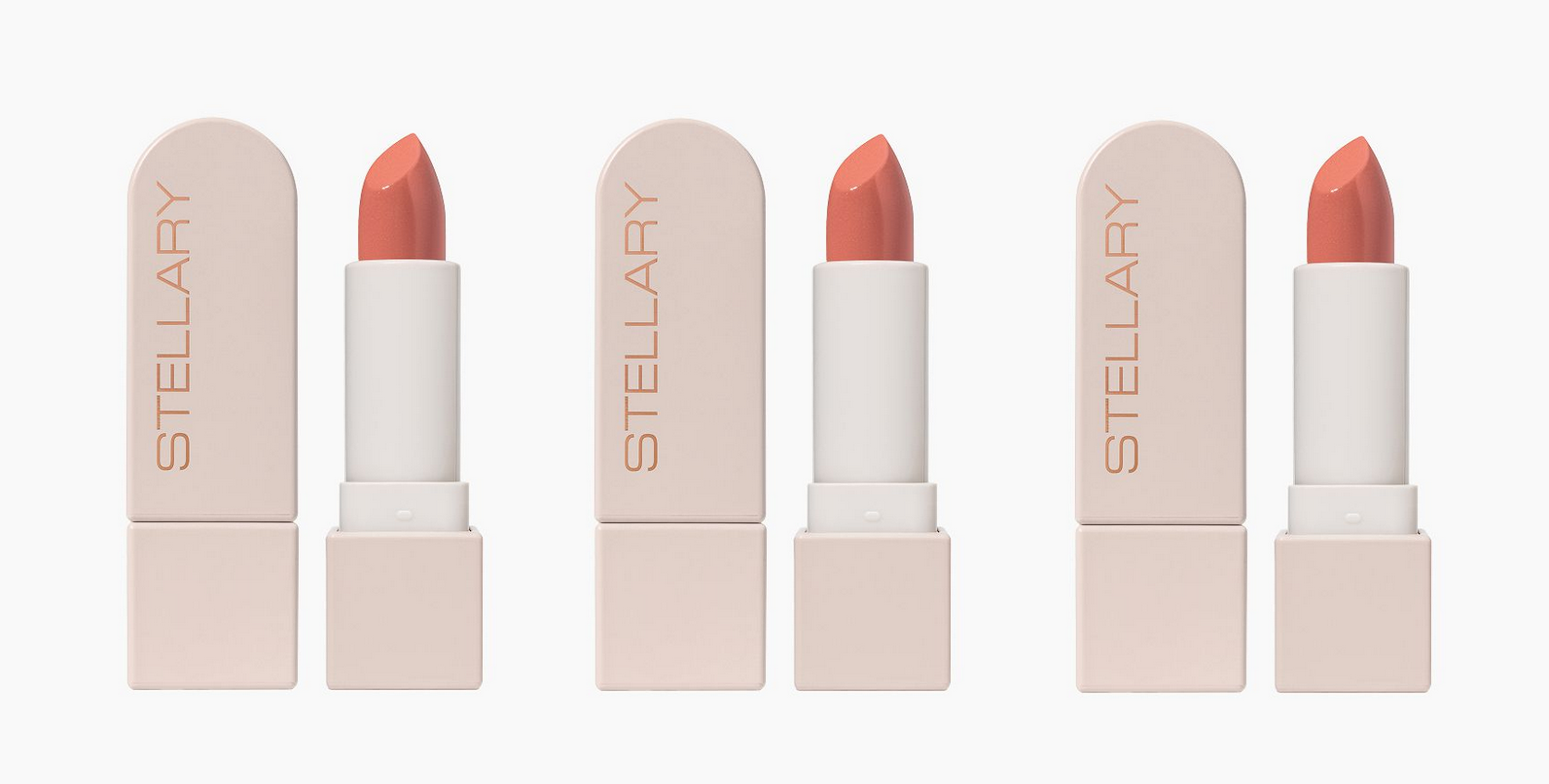 Помада Stellary для губ Устойчивая Long lasting RICH NUDE, 3.8 гр, тон 19, Tender pink - 3 штуки