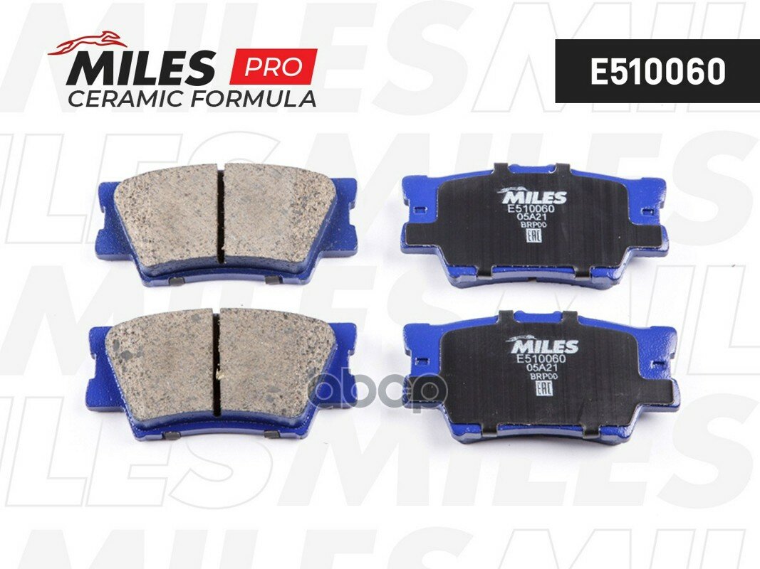 Колодки тормозные задние (Смесь CERAMIC серия PRO) RAV 4 06/CAMRY 2.4/3.5 06 (TRW GDB3426) E510060 Miles арт. E510060