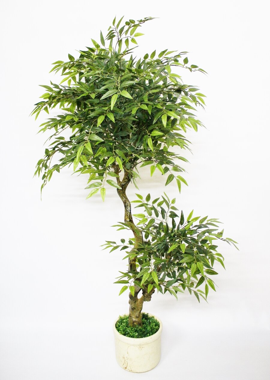 Фикус Бенджамина искусственный, 160 см, бренд CONEKO - декор для дома и офиса