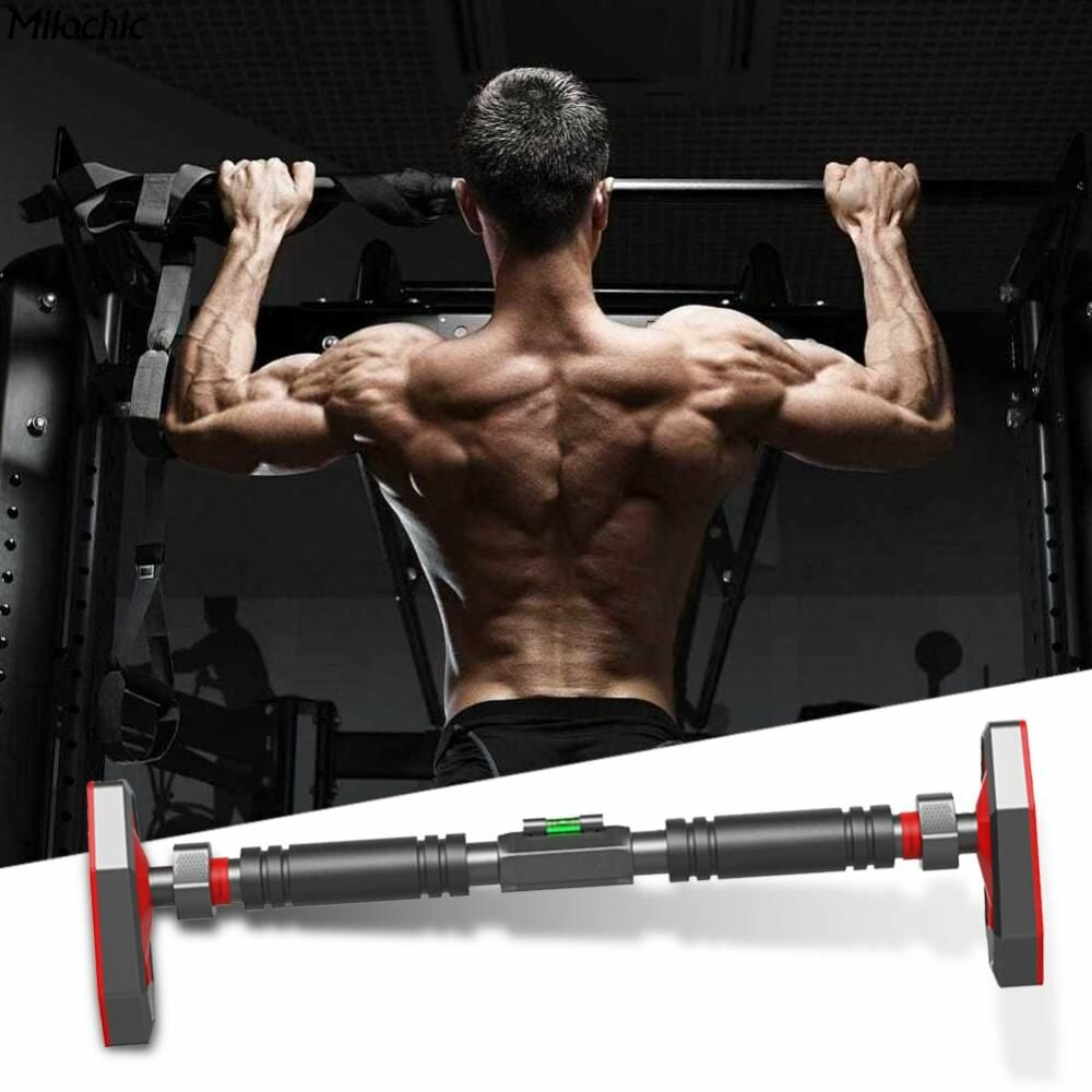 Домашние турники для фитнеса, без ударов, увеличенные и уширенные, нескользящие и впитывающие пот, регулируемая длина