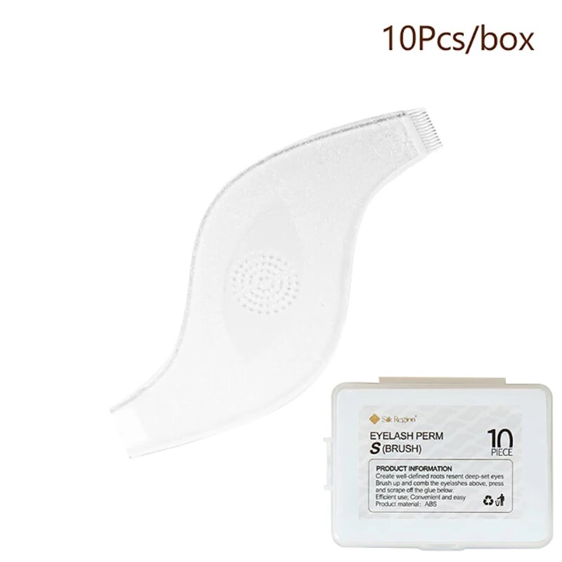 Щетки для ламинирования ресниц S-Shape, 10 шт, White