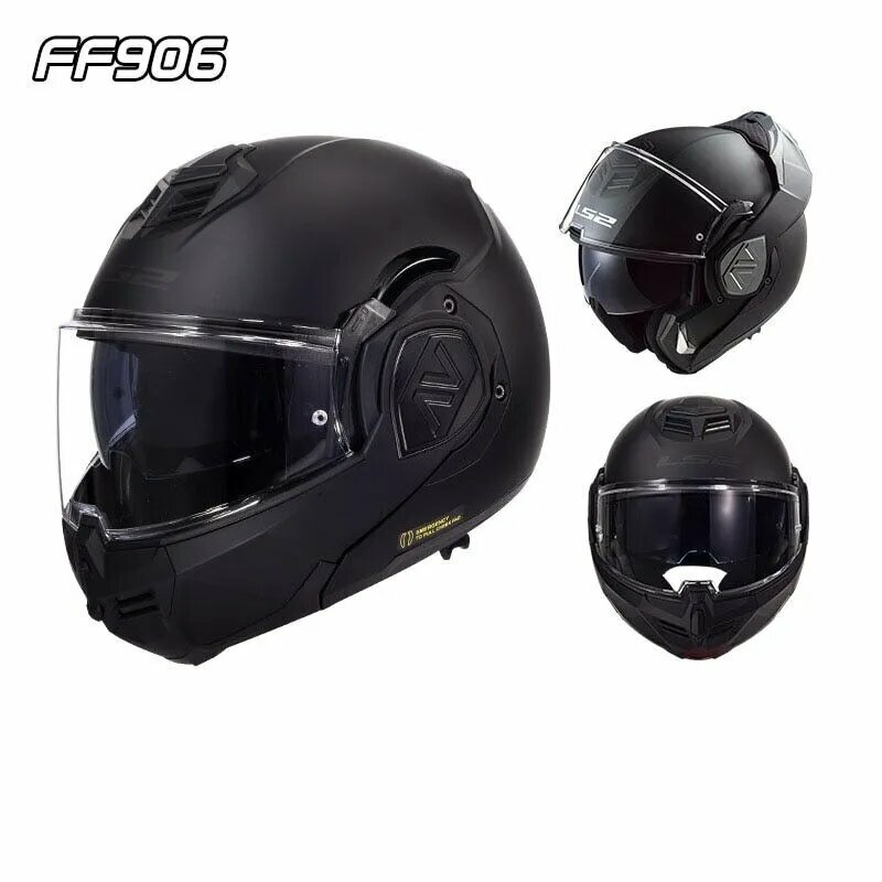 LS2 HELMETS Мотошлем, цвет: черный матовый, размер: XL