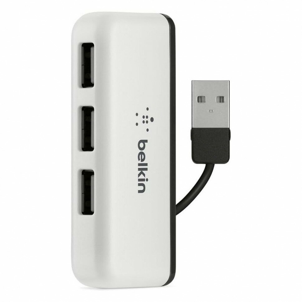 Разветвитель Belkin 4xUSB встроенный кабель USB папа (F4U021bt)