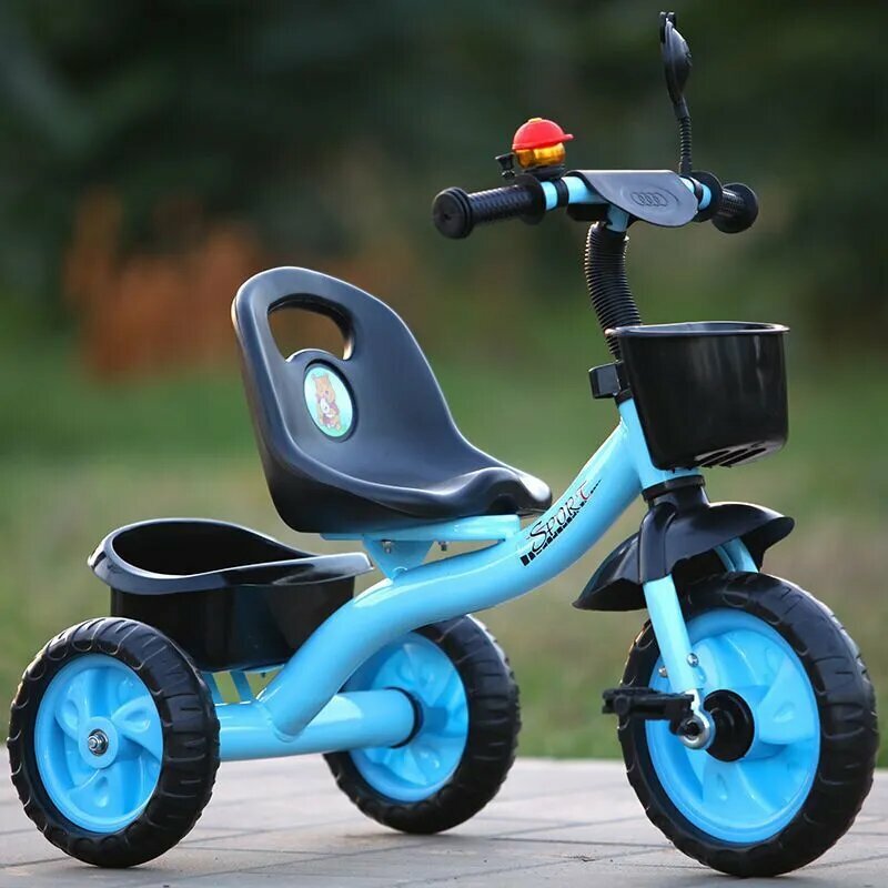 Детский трехколесный велосипед с музыкой и светом для детей 2-5 лет, подарок в комплекте | Велосипед детский