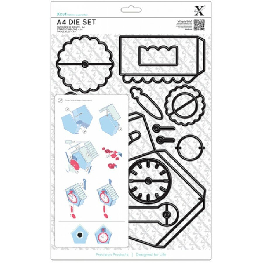 Набор ножей для вырубки Часы с кукушкой А4 (21,0 х 29,7 см) DOCRAFTS XCU503212