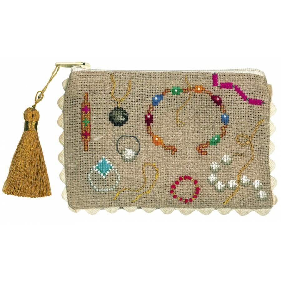 Набор для вышивания косметички BIJOUX (Бижутерия)