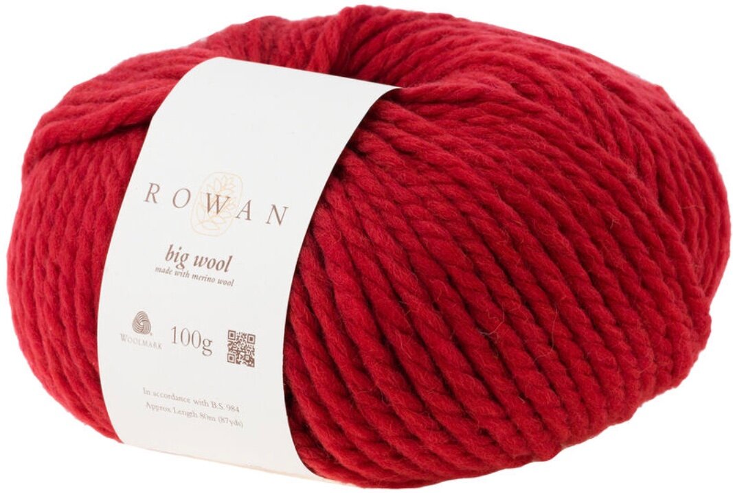 Big Wool /Биг Вул/ пряжа Rowan, Z058000 (063, lipstick (помада), красный)