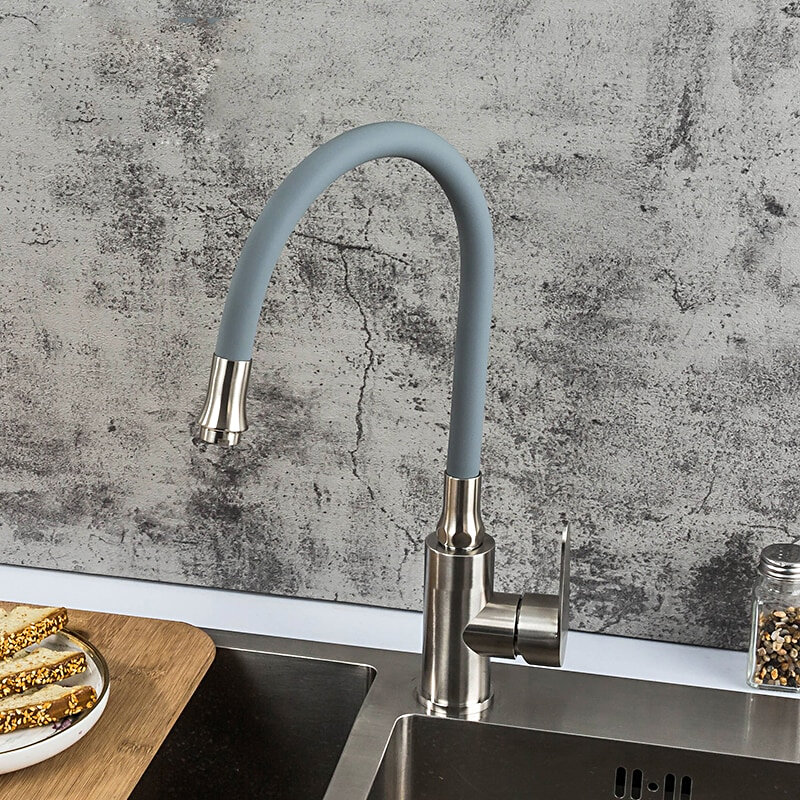 Смеситель для кухни с гибким изливом шлангом Frap F4448