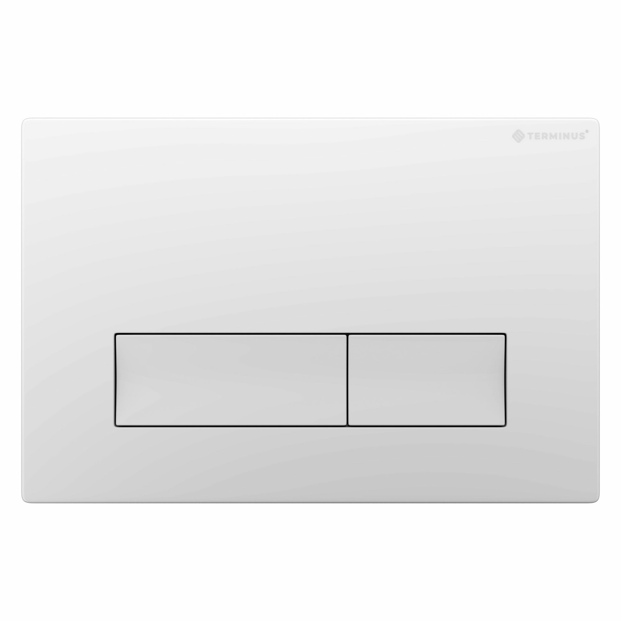 Клавиша смыва для инсталляции Terminus Classic кнопка прямоугольник цвет белый